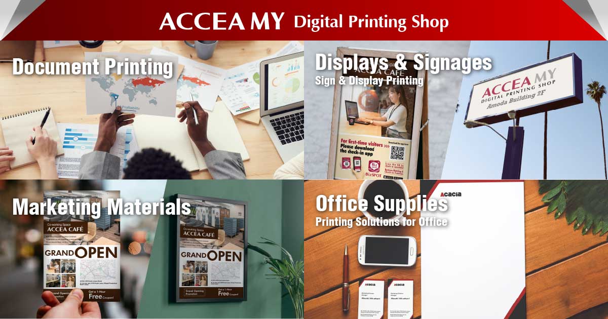 Online Printing | Digital Printing Shop Kuala Lumpur & Selangor | ACCEA Malaysia
